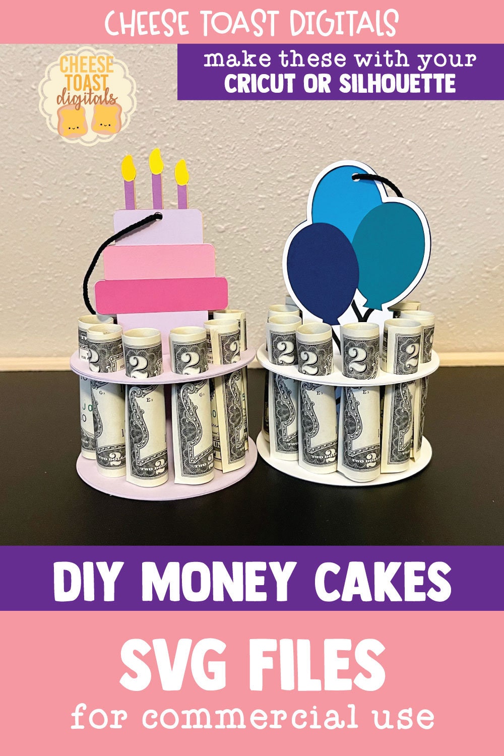 Birthday Money Cake SVG Bundle Cardstock Money Cakes Money - Etsy