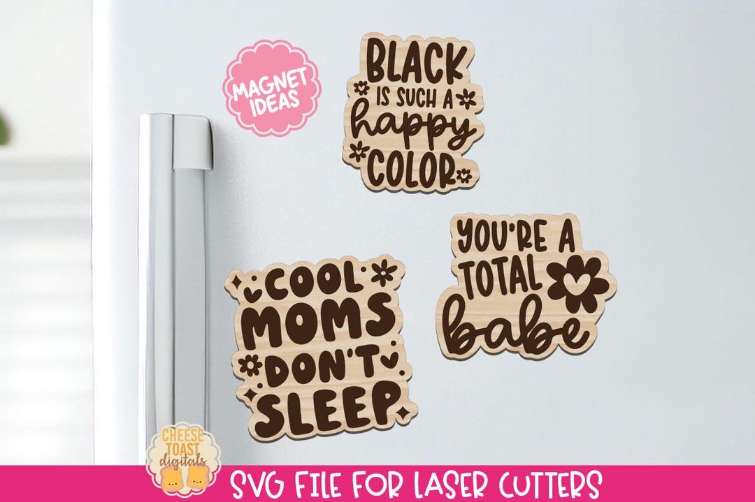 Mom Magnet SVG, Laser Magnet File, Funny Laser Cut Files, Funny Fridge ...