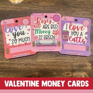 Valentine's Day Money Cards, Printable Card, Money Card, Valentine ...