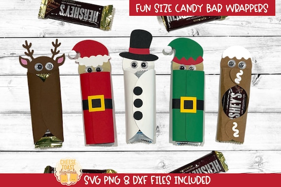 Christmas Candy Bar Wrapper SVG Bundle Christmas Party Favor - Etsy