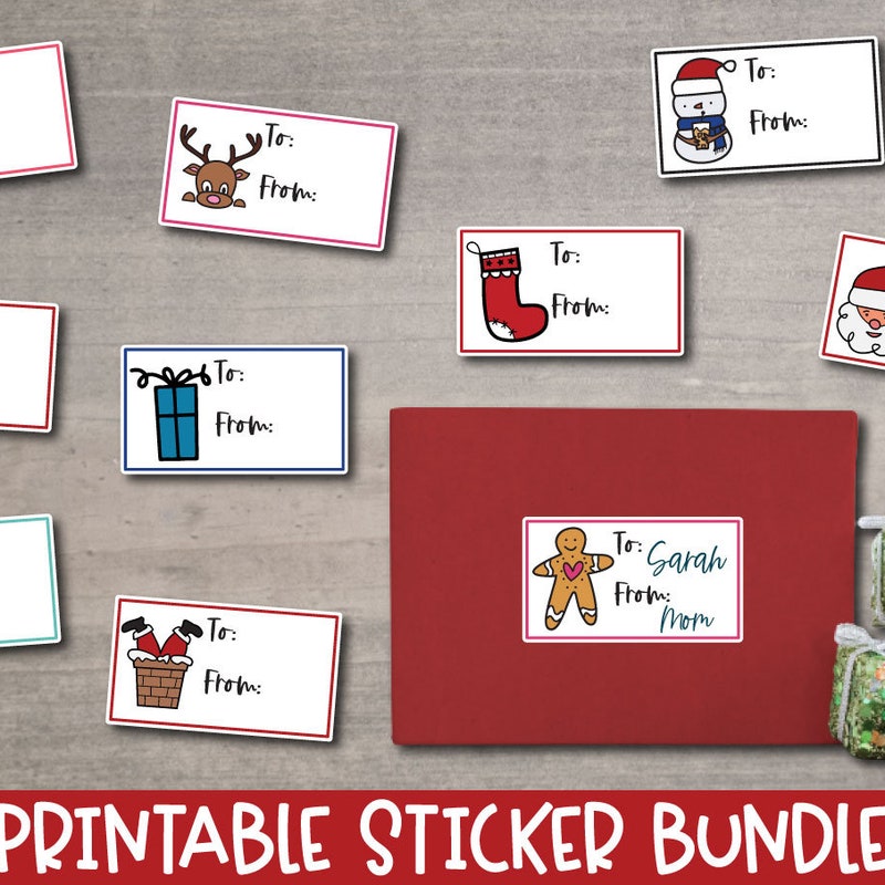 Christmas Stickers - Etsy