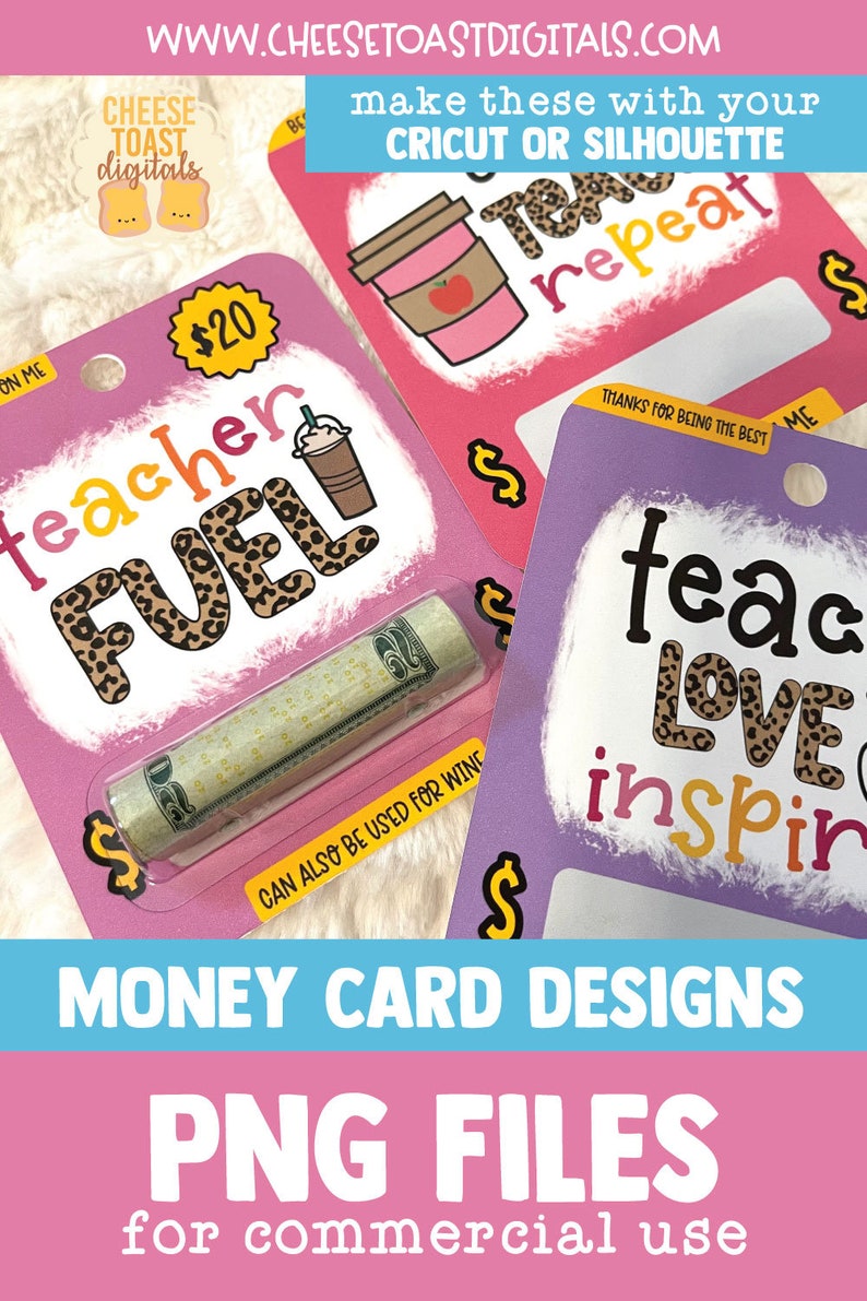 Printable Teacher Card Money Card Teacher Appreciation Gift - Etsy