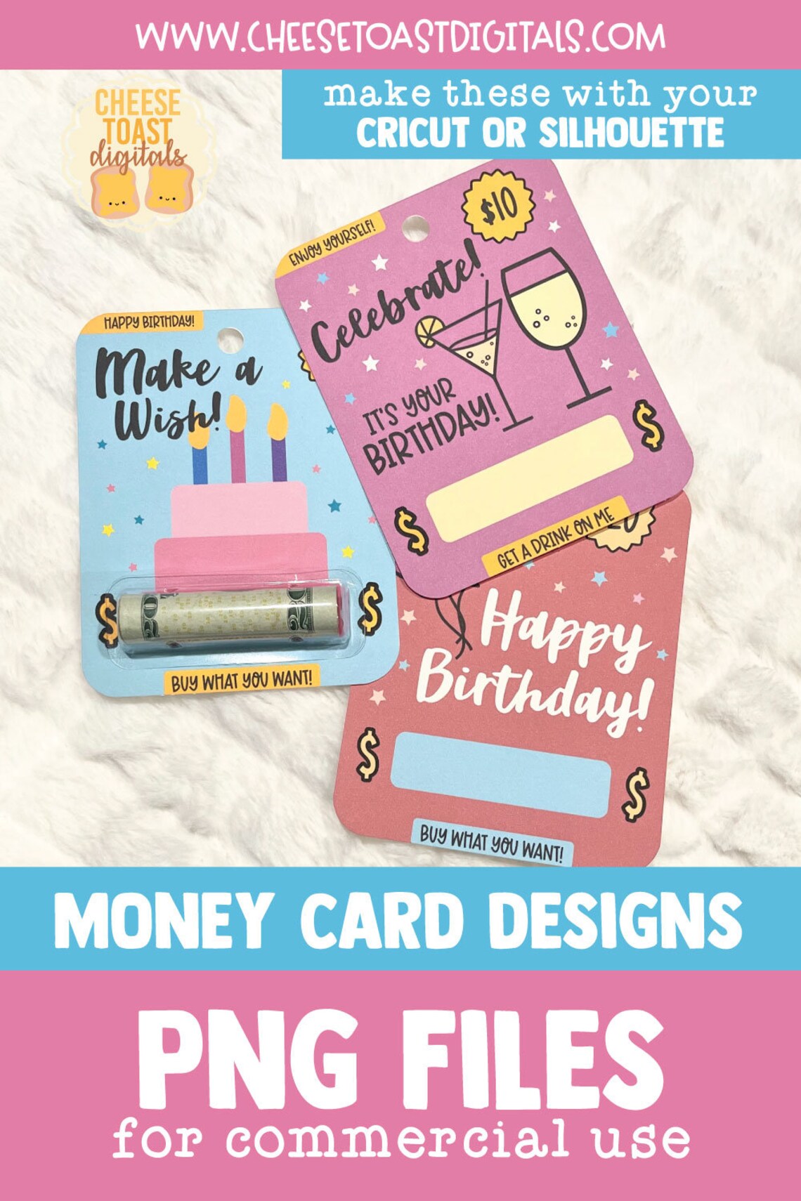 Printable Birthday Card Money Card Happy Birthday Design - Etsy