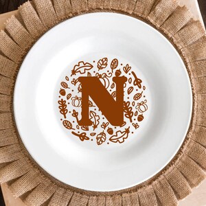 Fall Monogram Alphabet SVG PNG DXF Cut Files Autumn Alphabet - Etsy