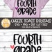 Fourth Grade SVG PNG DXF Cut Files 4th Grade Shirt Back to - Etsy