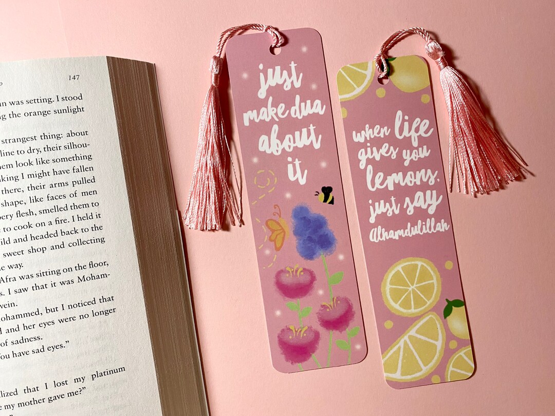 2 Pack Pink Bookmarks | Value Pack Bookmarks | Tassel Bookmarks ...