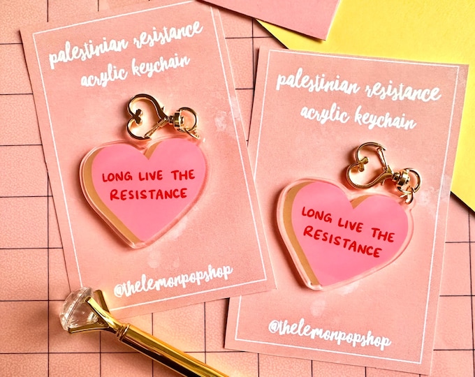 Palestinian Resistance Acrylic Keychain | Islamic Keychain | Keyring ...