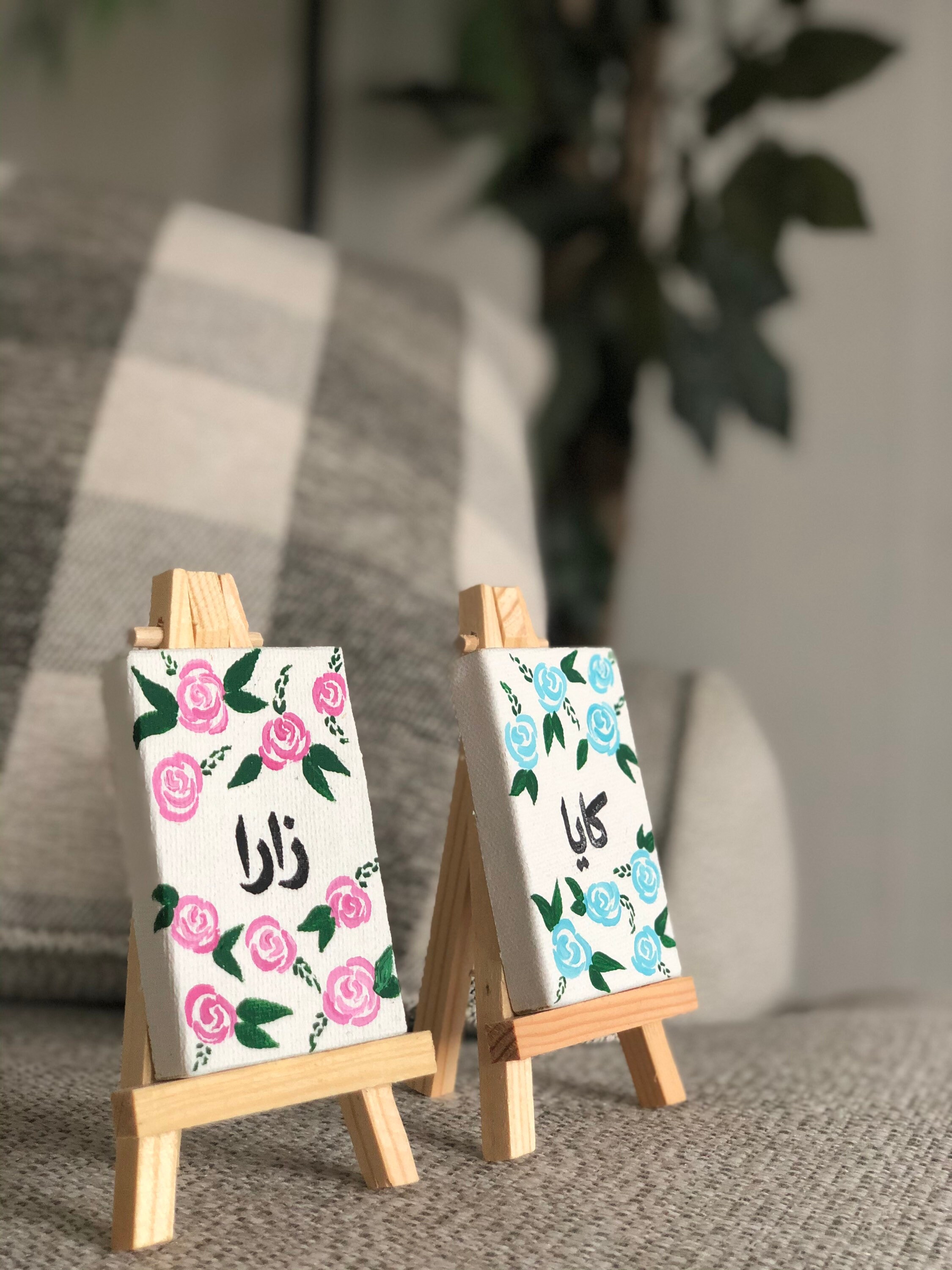 Mini Canvas and Easel Set | 2x3 Inch Stretched Canvas | Customize Your ...