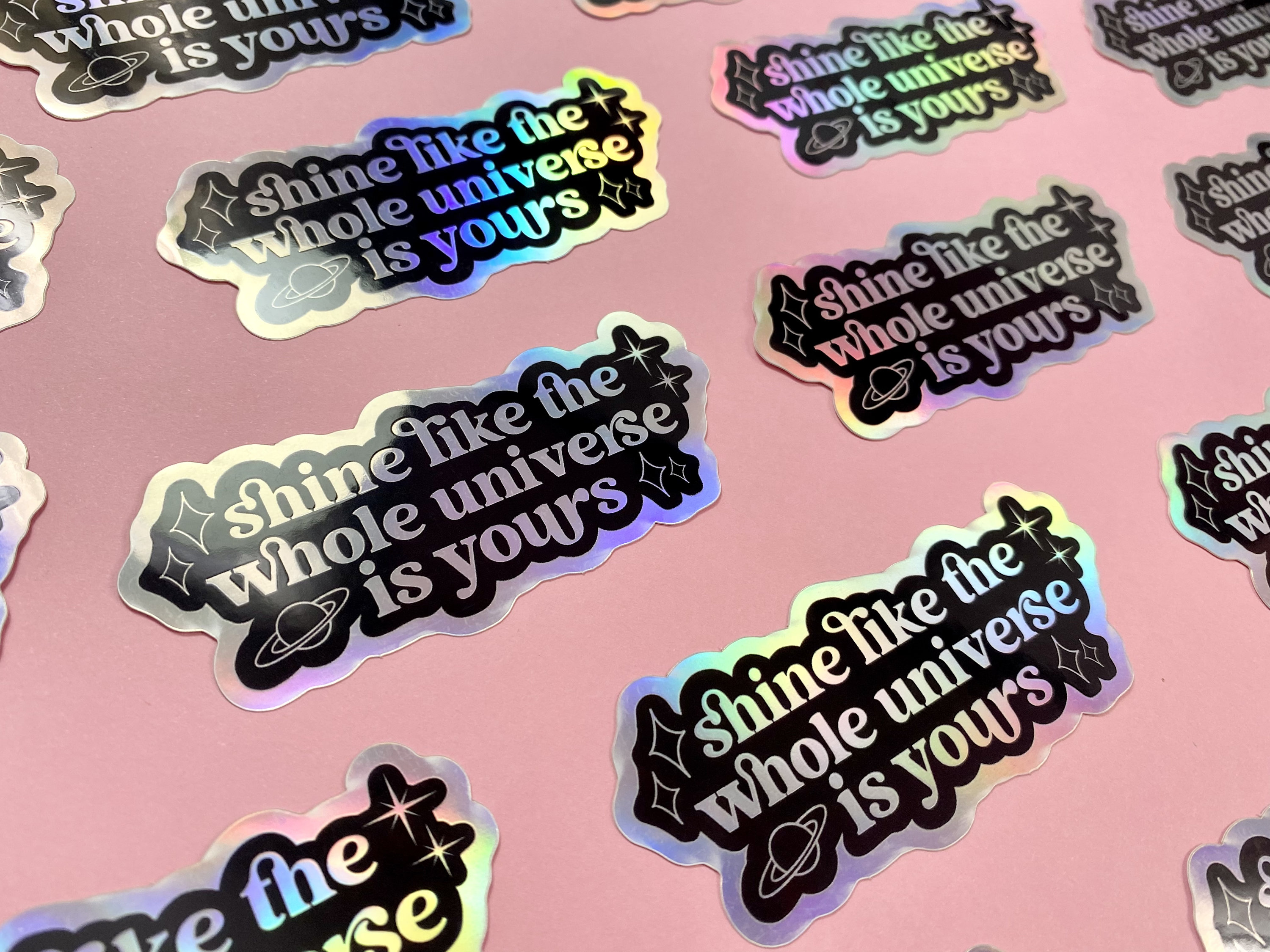 Holographic Sticker Rumi Quote Sticker Vinyl Stickers | Etsy