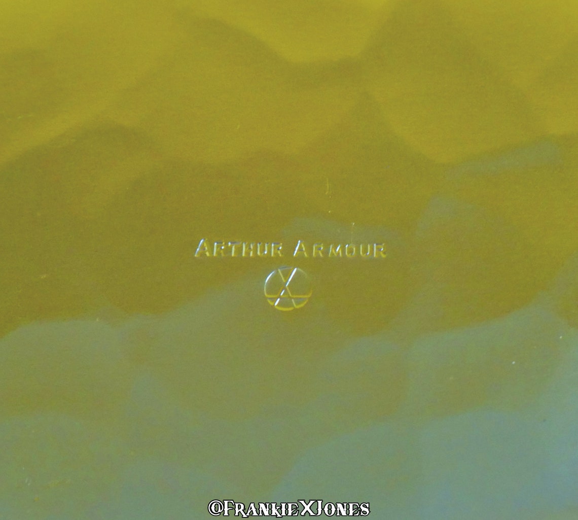 Set of 2 Mid Century Arthur Armour Aluminum Pine Plates - Etsy