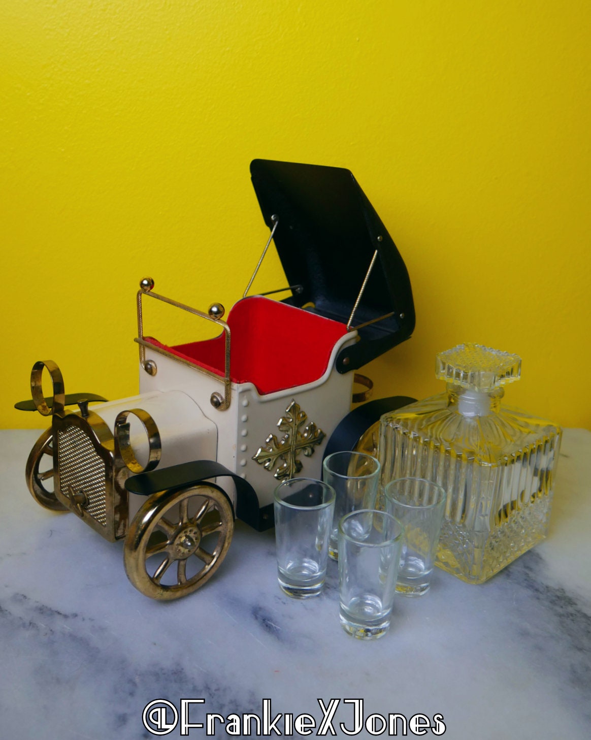 20's 6-piece Musical Automobile Decanter + Shot Glass Set - Etsy
