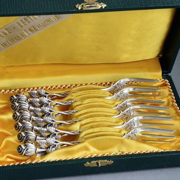 Antique Silver Pastry Forks - Etsy