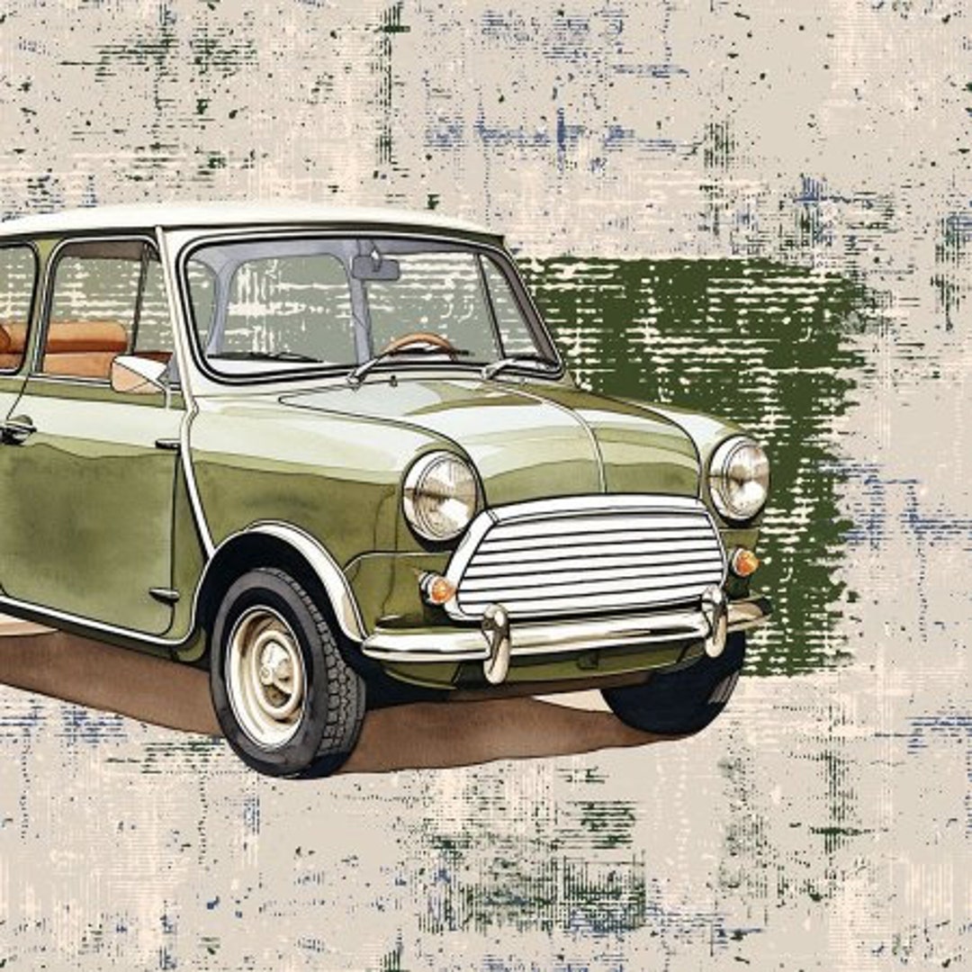 Panel French Terry Car Classics Mini Sew Summer Sweat - Etsy