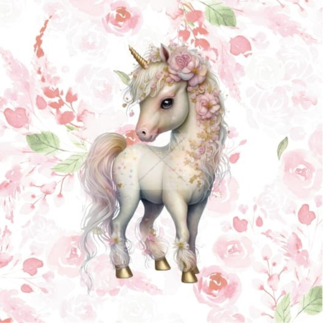 Panel Stoffpanel Einhorn 40x50cm Jersey - Etsy.de