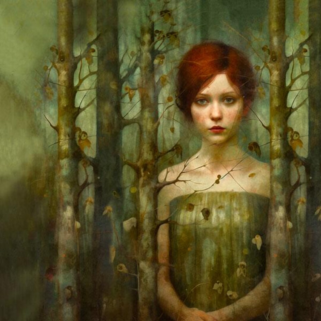 Panel Velvet Velur Forest Nymph Dimensions: Approx. 45 X 45 Cm Sewing - Etsy