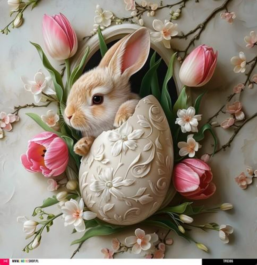 Panel Velvet Velour Rabbit in the Eggshell Easter Bunny Dimensions ...