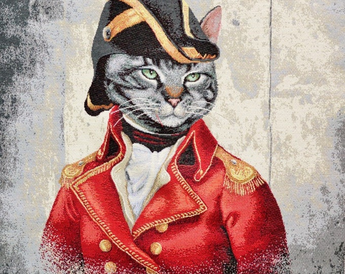 Gobelin Panel Cat Napoleon New 47 X 47 Cm Cushions Pockets Wall Hanging ...