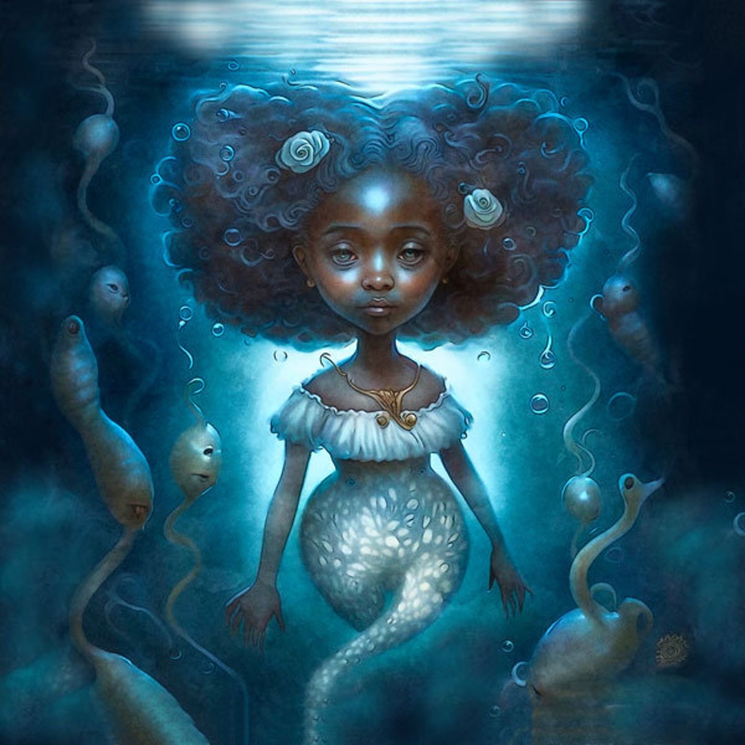 Sew Panel Jersey Sea Stories Sea Nymph Dimensions: Approx. 50 X 53 Cm - Etsy