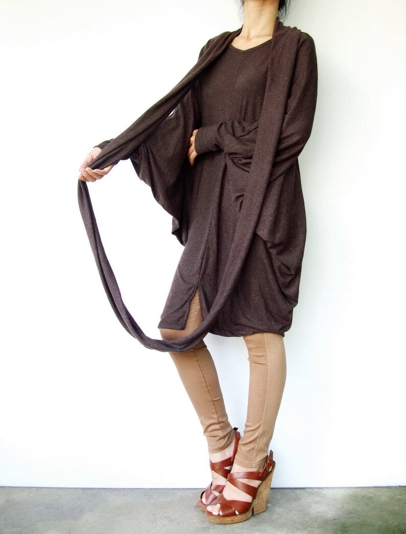 Boho Oversized Womens Tunic Extra Large Long Sleeves Tunic Dress in ...