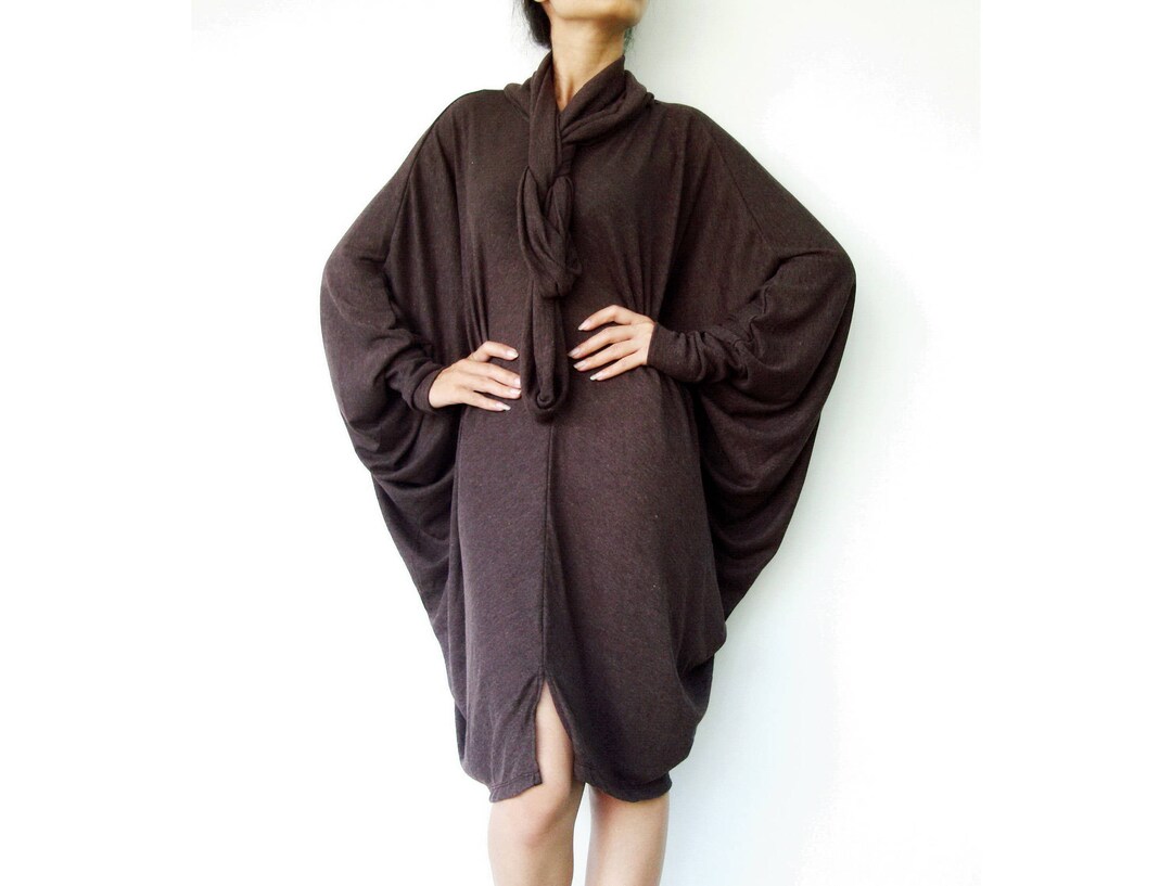 Boho Oversized Womens Tunic Extra Large Long Sleeves Tunic Dress in ...