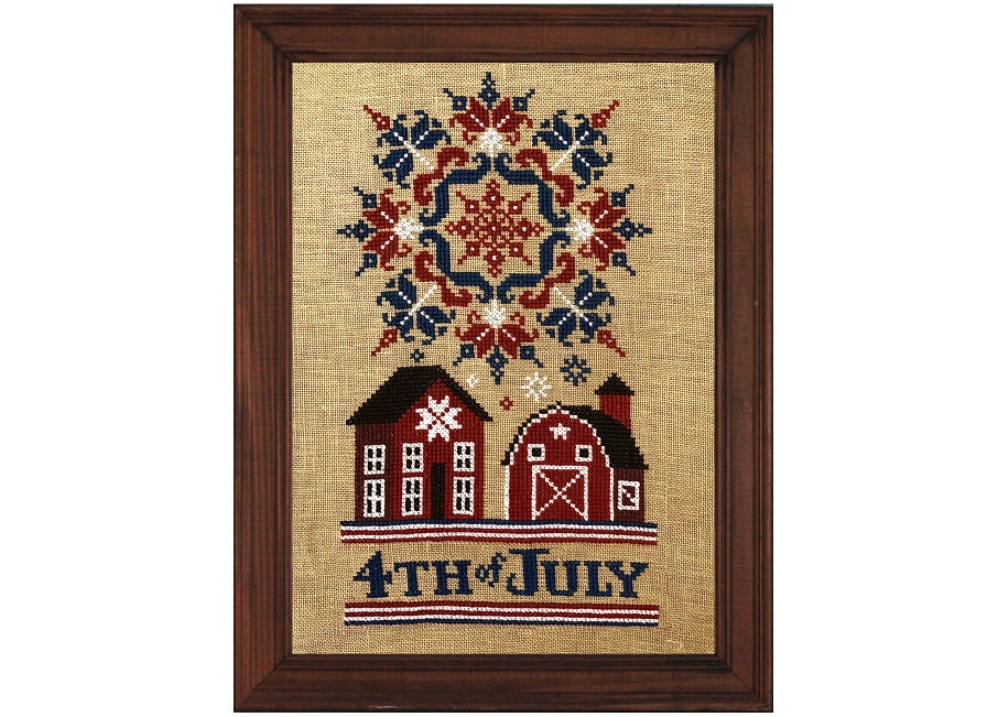 Cross Stitch Sewing & Fiber 4th of July PDF digital download cross stitch pattern Patriotic ...