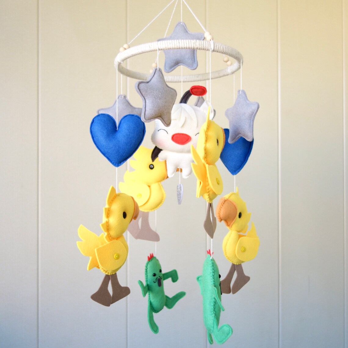 Final Fantasy Chocobo Moogle Cactuar Baby Crib Felt Mobile | Etsy