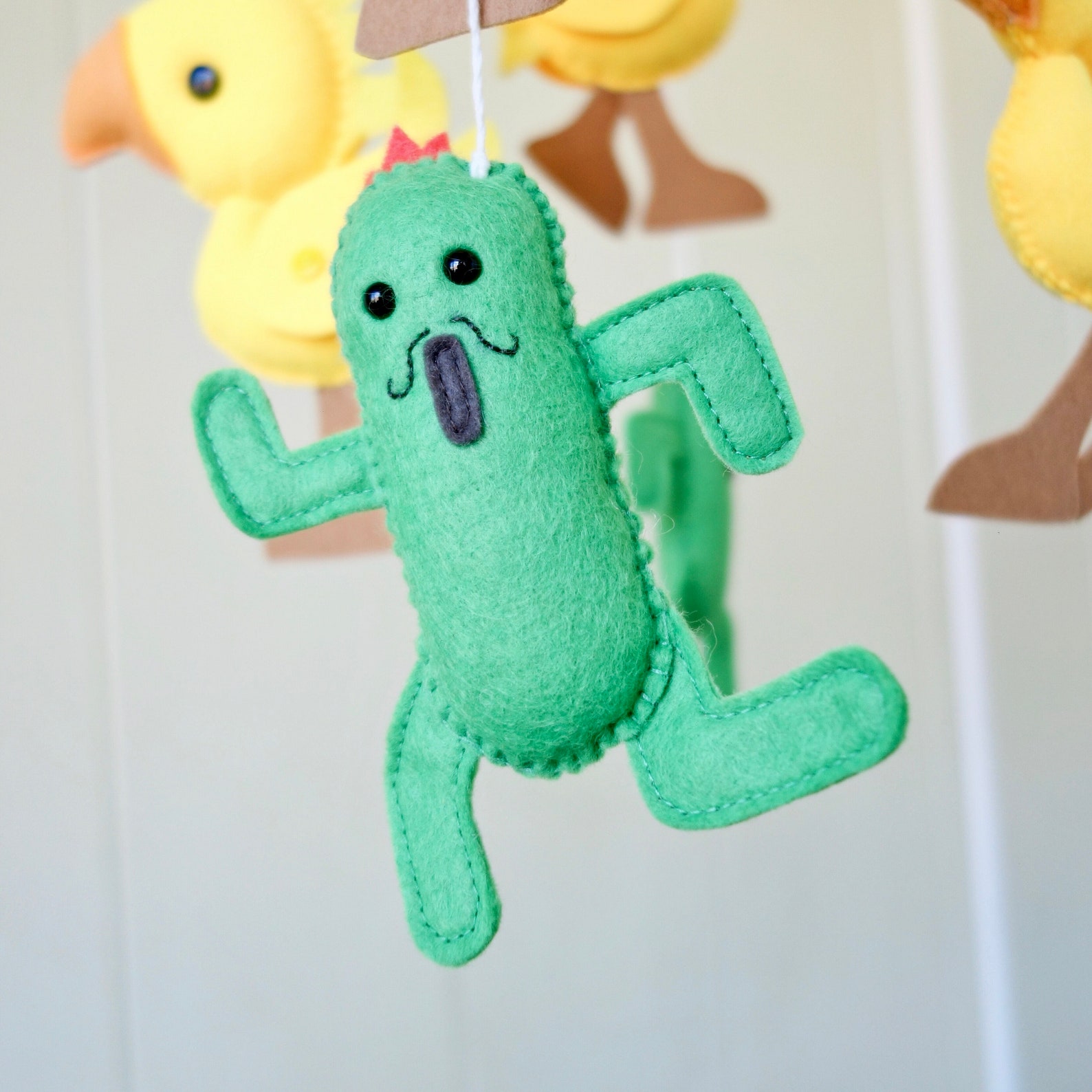 Final Fantasy Chocobo Moogle Cactuar Baby Crib Felt Mobile | Etsy