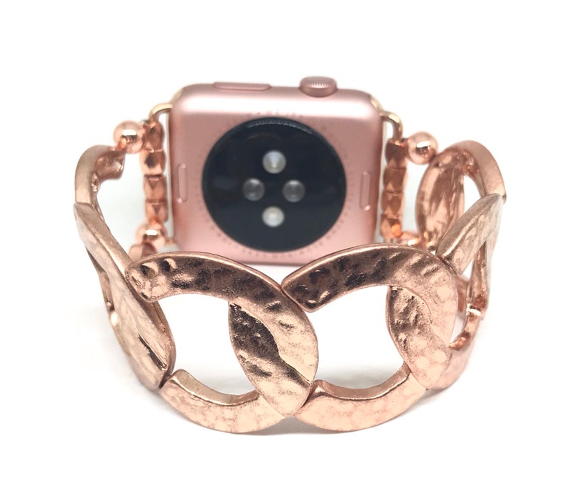 Apple Watch Band Rose Gold Round Circle Link Apple Watch | Etsy