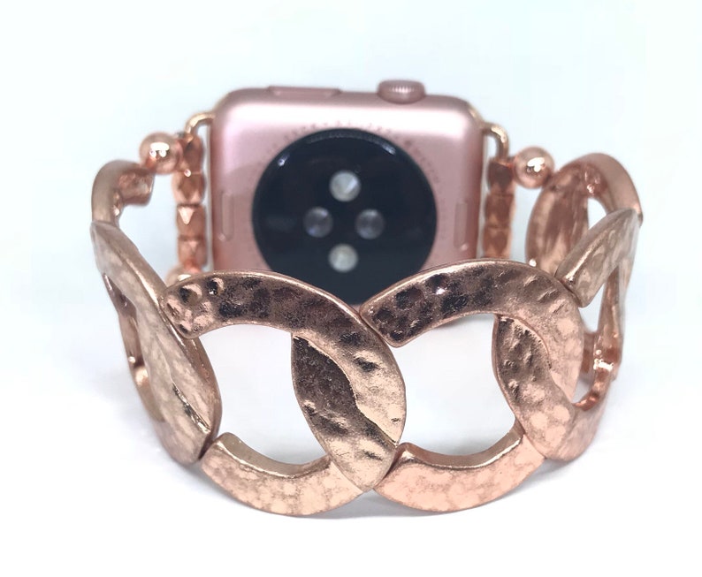 Apple Watch Band Rose Gold Round Circle Link Apple Watch | Etsy