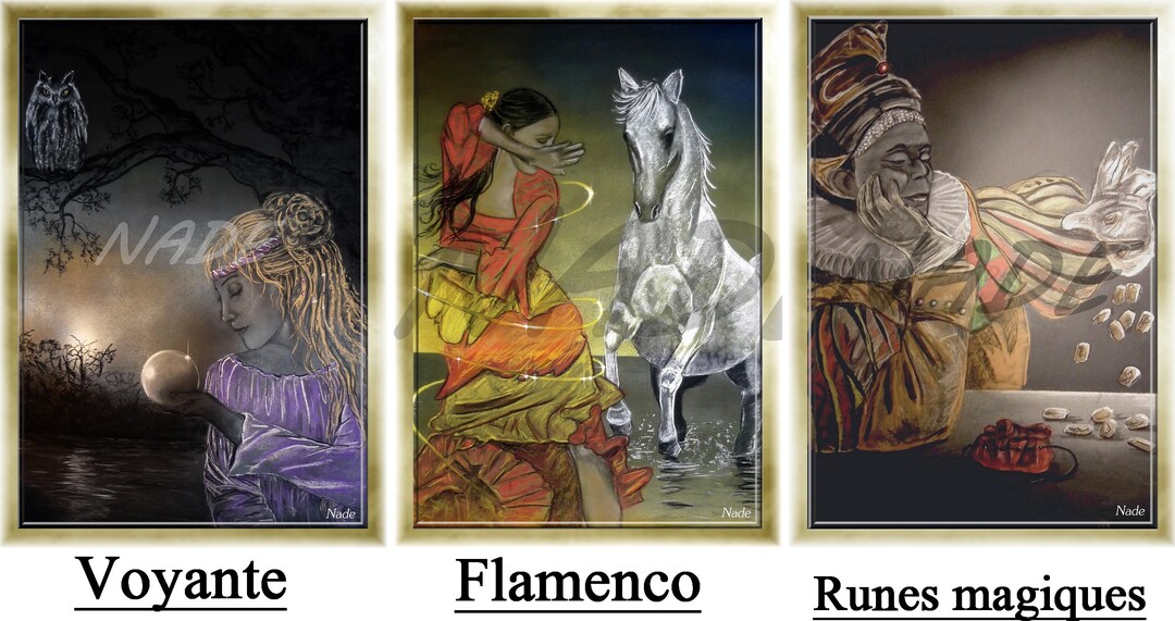 Art Reproduction A4 nade Artist the Seer/the Magic Flamenco/runes - Etsy