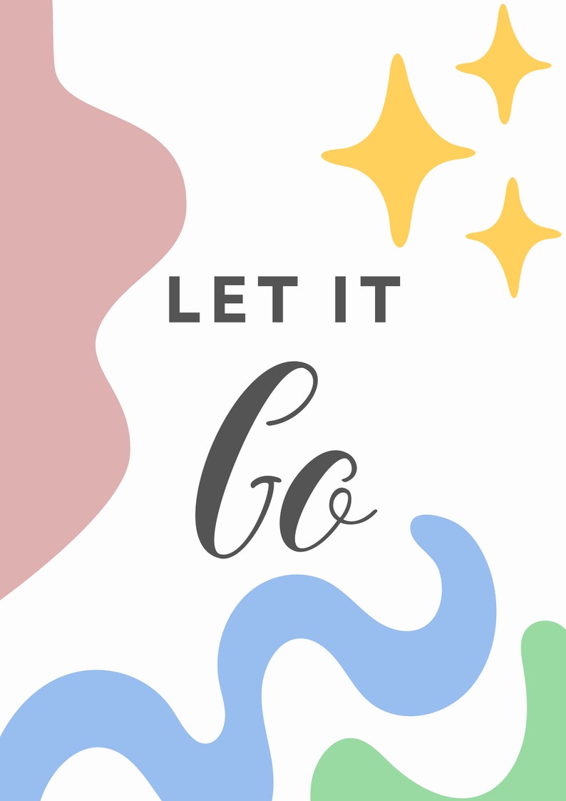 Let It Go Printable Poster - Etsy
