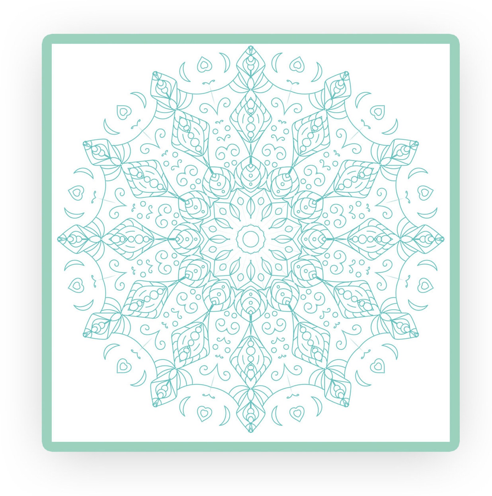 Mandala Digital Download to Print on A4 - Pack of 5 ( #19 ) - Etsy