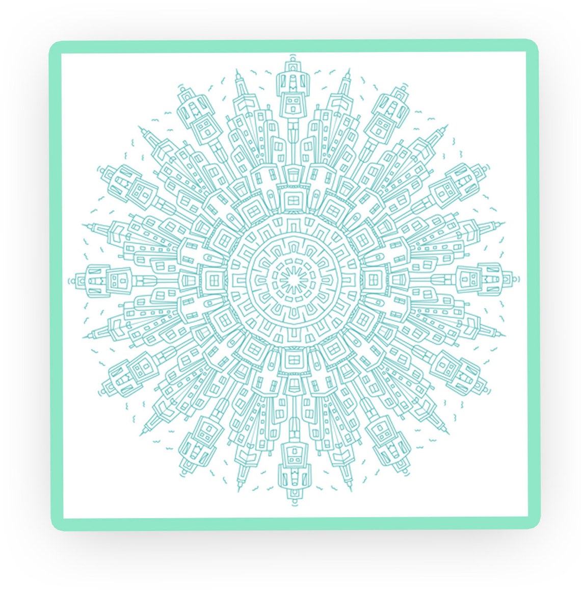 Mandala Digital Download to Print on A4 - Pack of 5 ( #1 ) - Etsy