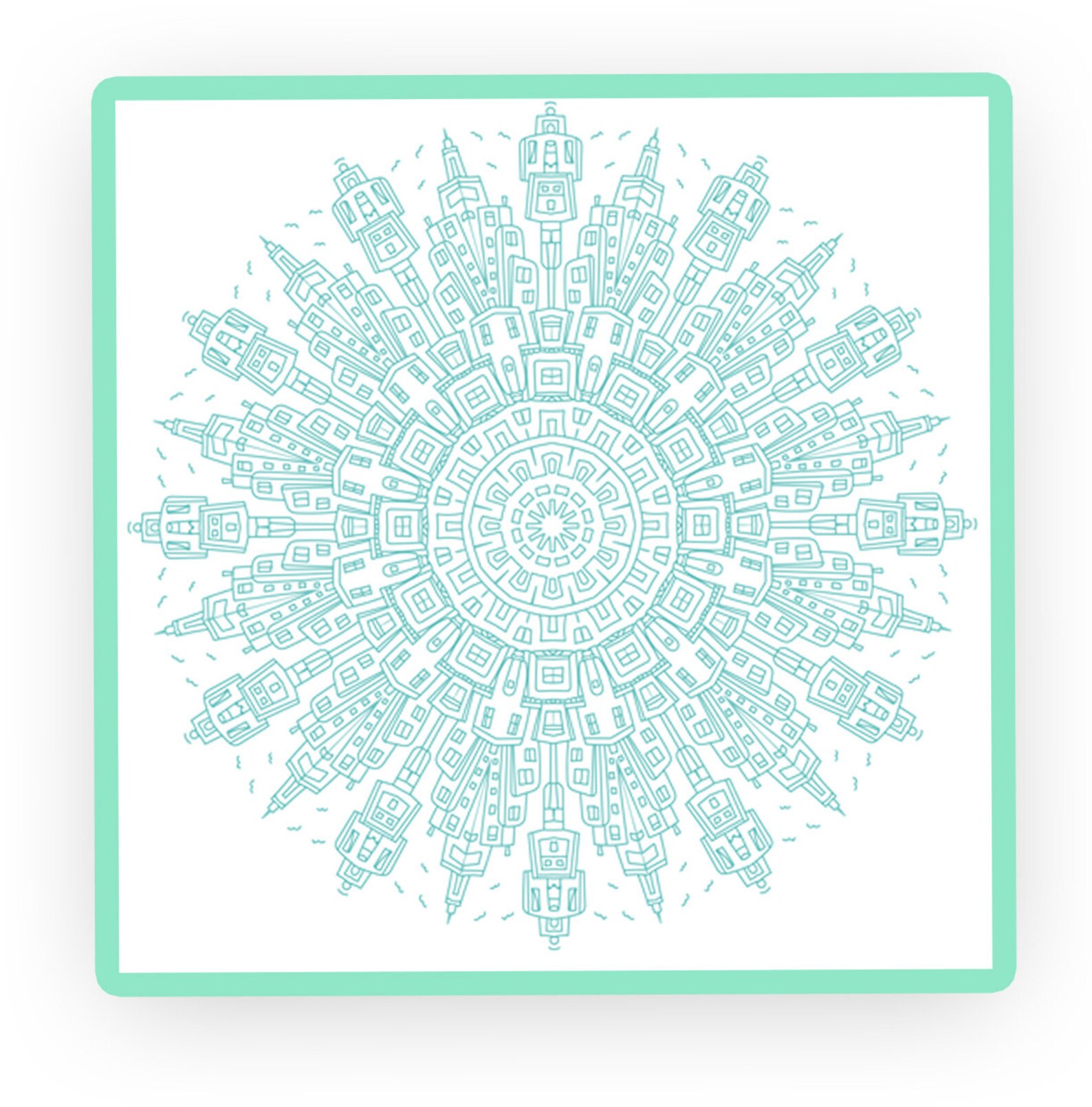 Mandala Digital Download to Print on A4 - Pack of 5 ( #1 ) - Etsy