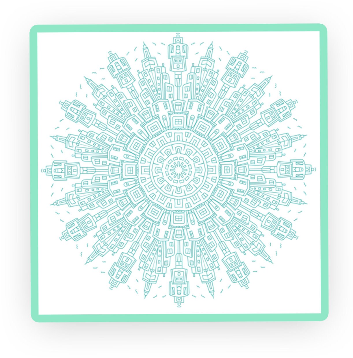 Mandala Digital Download to Print on A4 - Pack of 5 ( #1 ) - Etsy