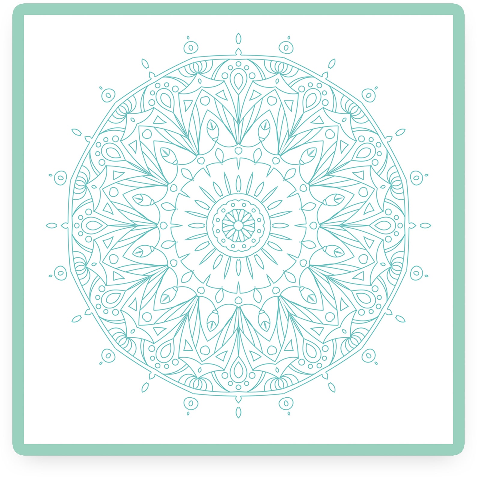 Mandala Digital Download to Print on A4 - Pack of 5 ( #2 ) - Etsy