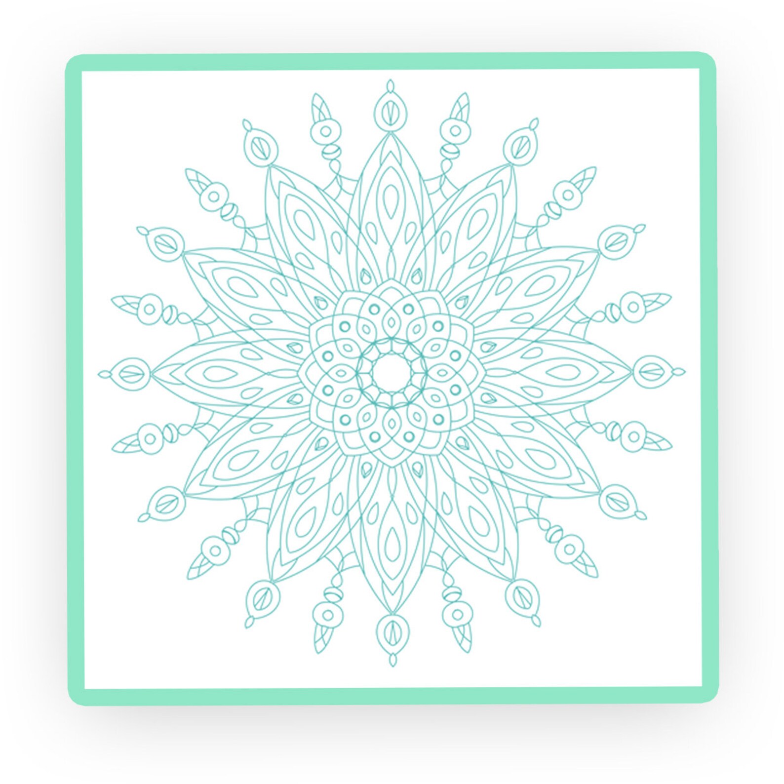 Mandala Digital Download to Print on A4 - Pack of 5 ( #1 ) - Etsy