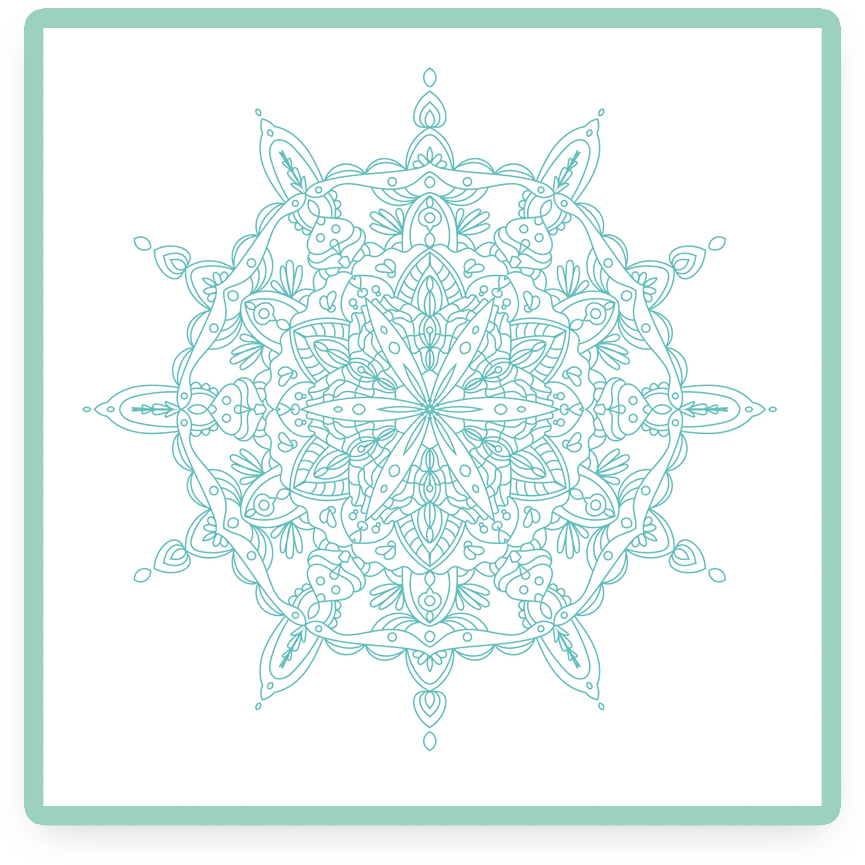 Mandala Digital Download to Print on A4 - Pack of 5 ( #17 ) - Etsy