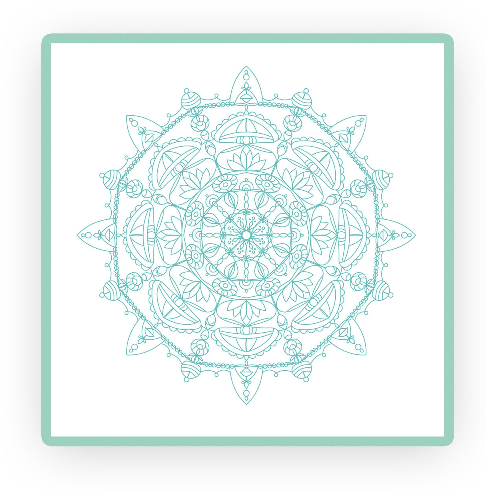 Mandala Digital Download to Print on A4 - Pack of 5 ( #13 ) - Etsy