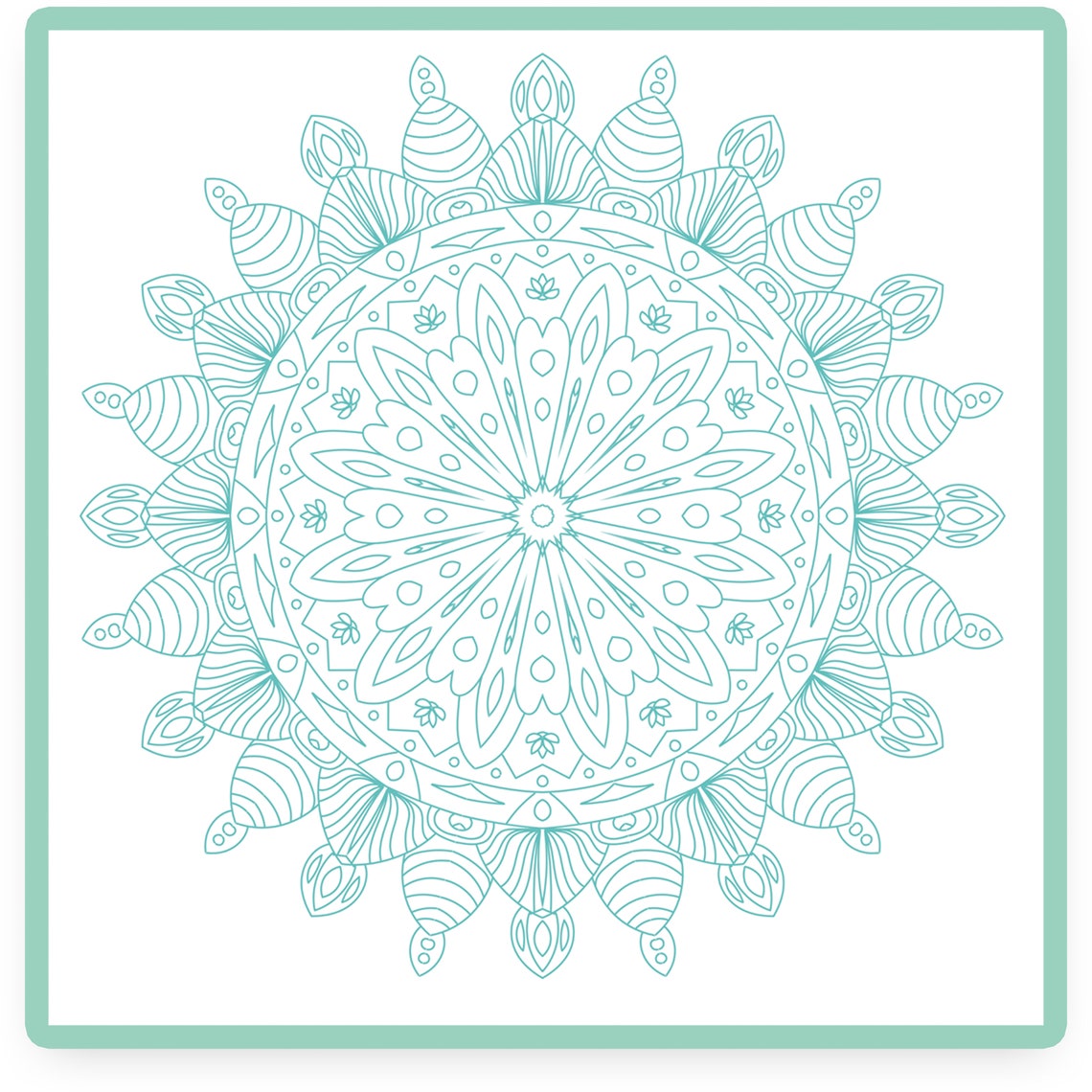 Mandala Digital Download to Print on A4 - Pack of 5 ( #2 ) - Etsy