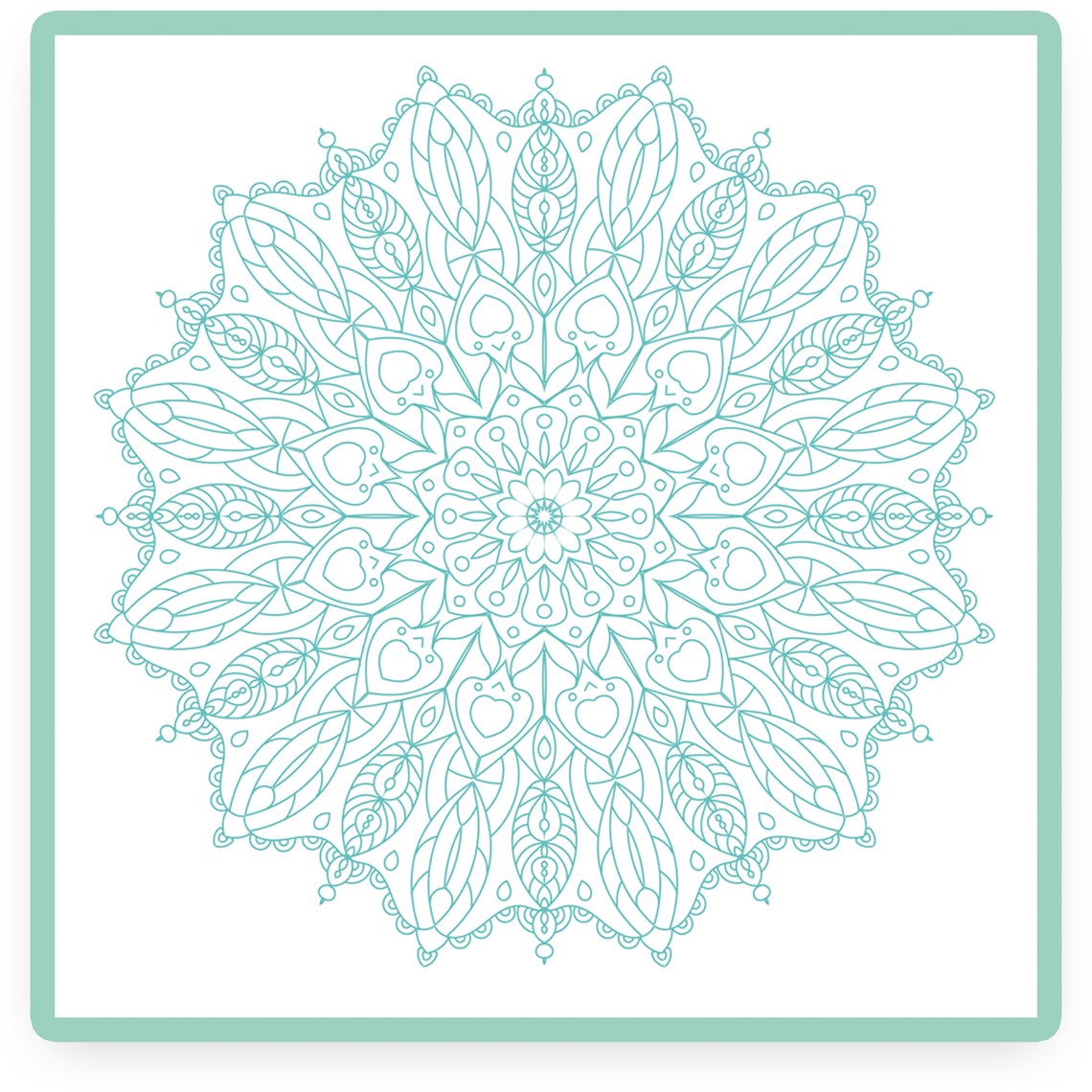 Mandala Digital Download to Print on A4 - Pack of 5 ( #17 ) - Etsy