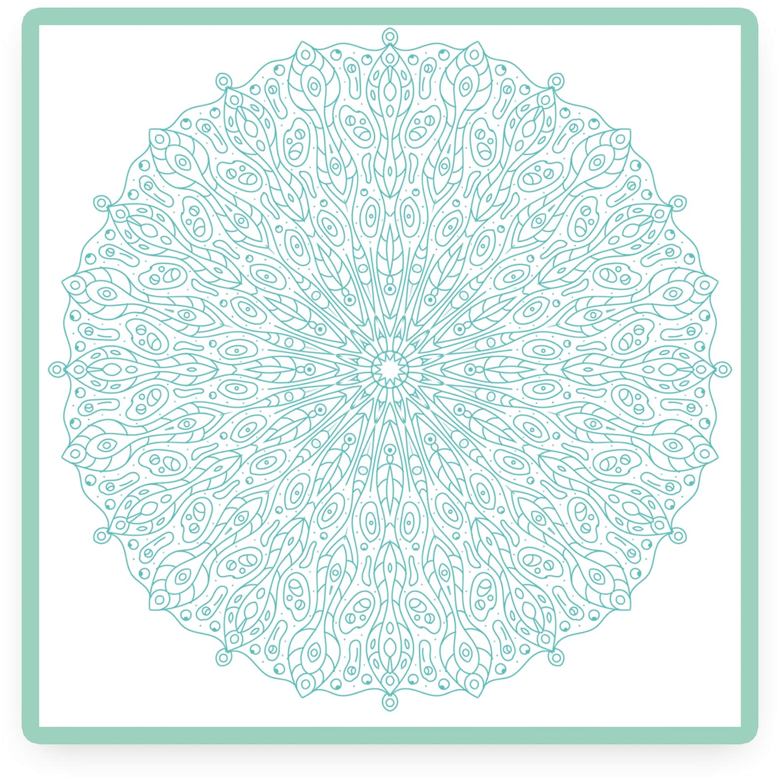 Mandala Digital Download to Print on A4 - Pack of 5 ( #17 ) - Etsy