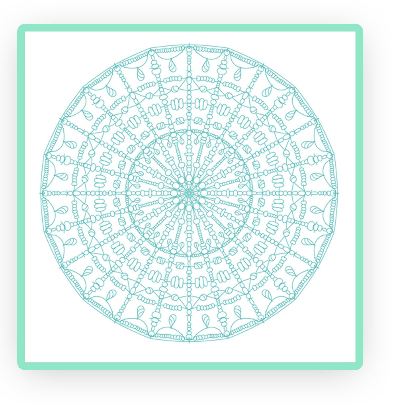 Mandala Digital Download to Print on A4 - Pack of 5 ( #1 ) - Etsy