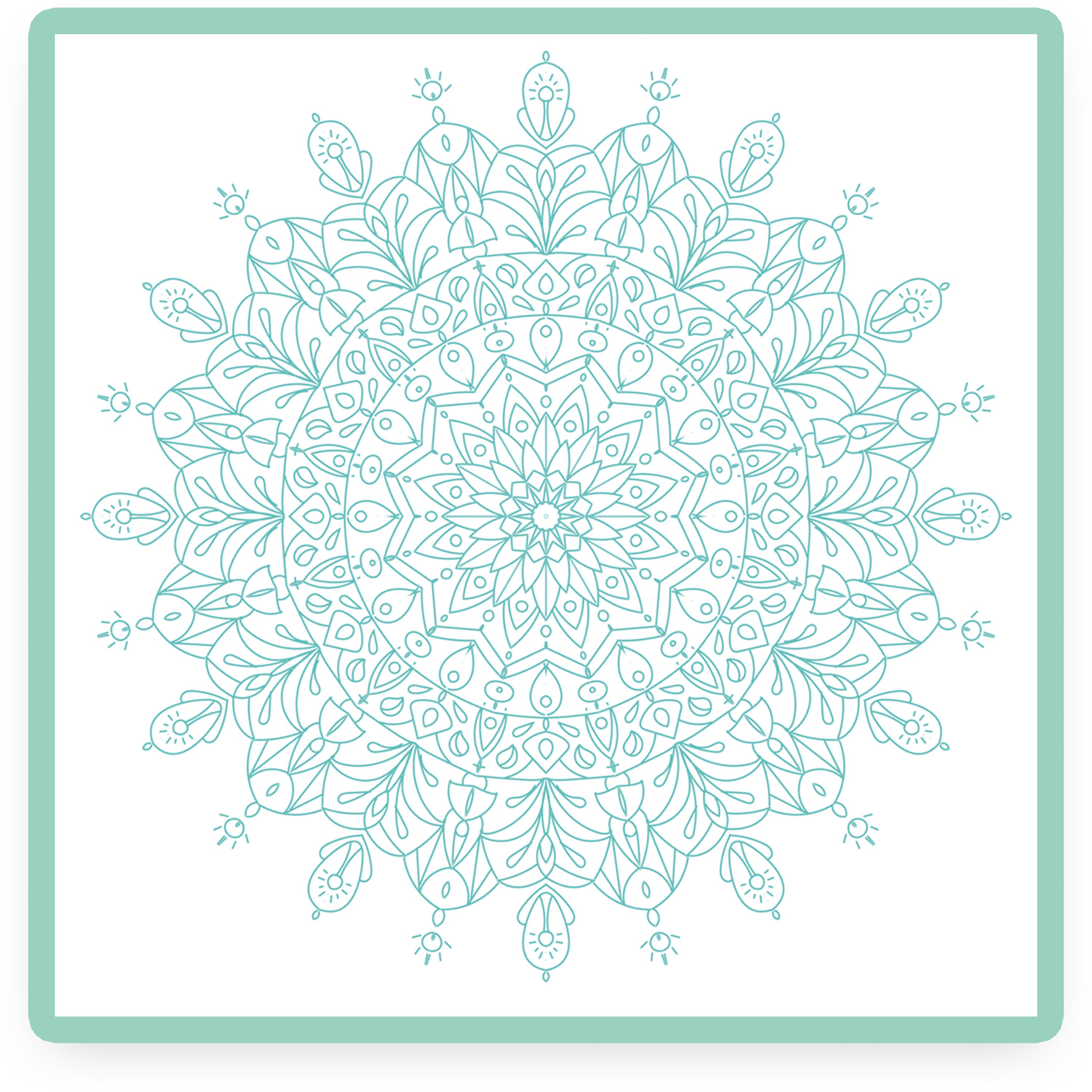Mandala Digital Download to Print on A4 - Pack of 5 ( #2 ) - Etsy