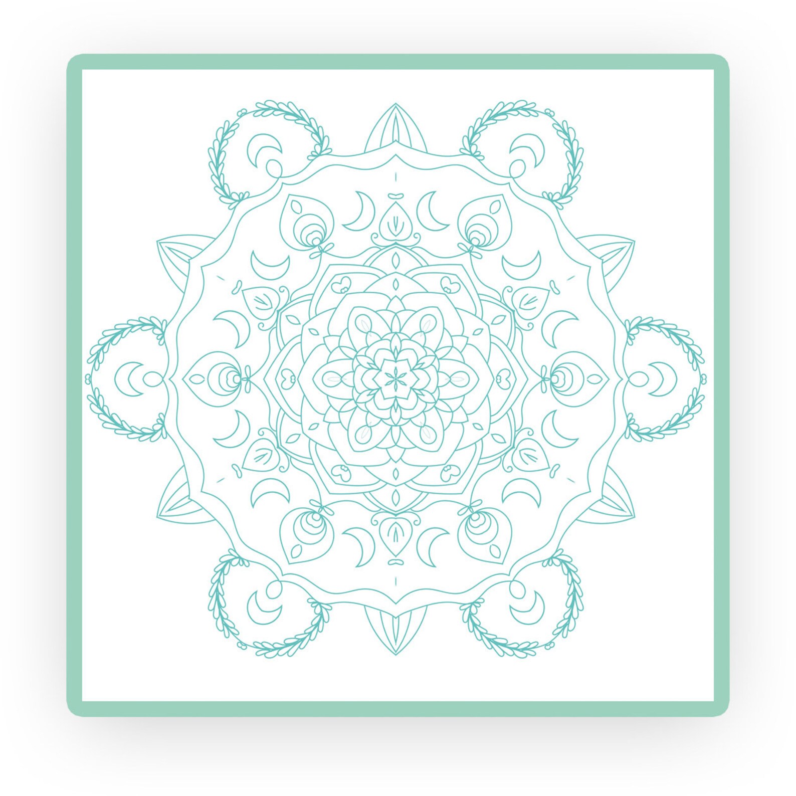 Mandala Digital Download to Print on A4 - Pack of 5 ( #16 ) - Etsy