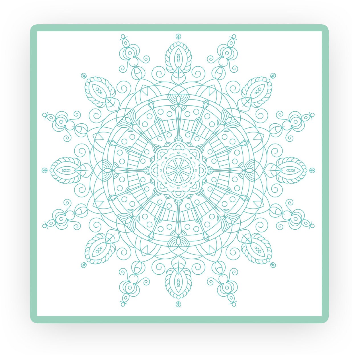 Mandala Digital Download to Print on A4 - Pack of 5 ( #10 ) - Etsy