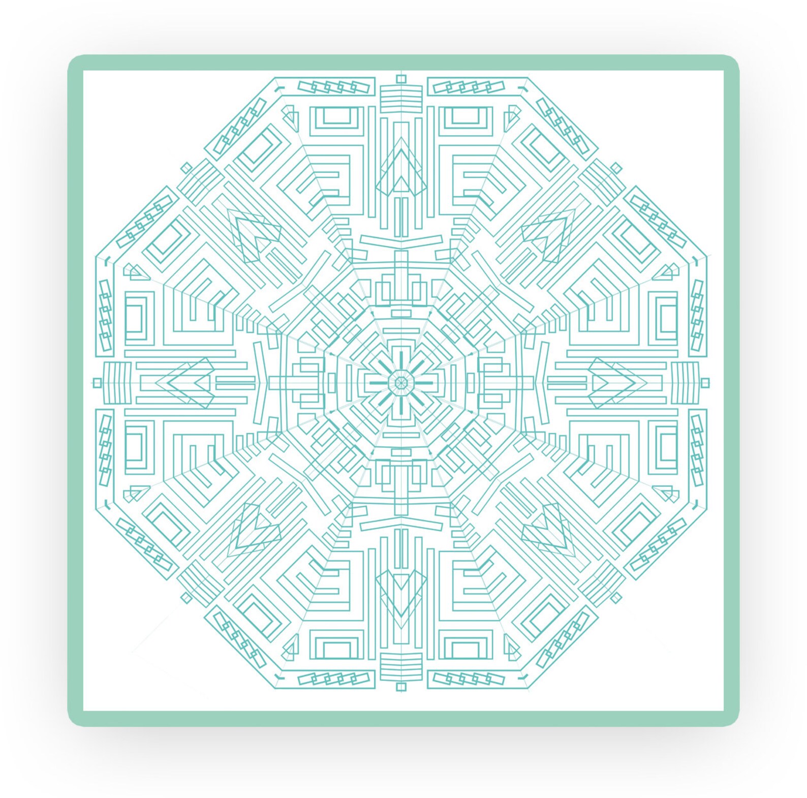 Mandala Digital Download to Print on A4 - Pack of 5 ( #10 ) - Etsy