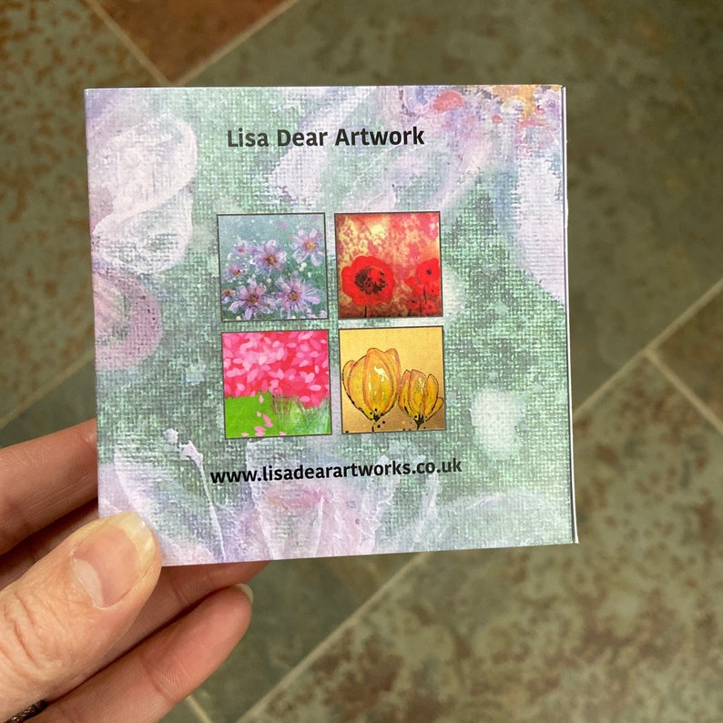 Mini Cards Boxset Flower Design Lisa Dear Artworks Giftcards Gift 8 ...