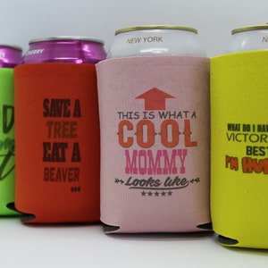 2 Sided Can Koolers, Can Coolers, Drink Coolers, Cold Drink Huggers ...