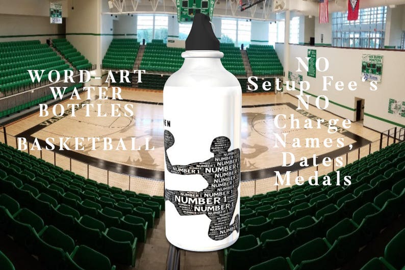 WORD ART Water Bottles Love Fun Weddingengagementbridal - Etsy